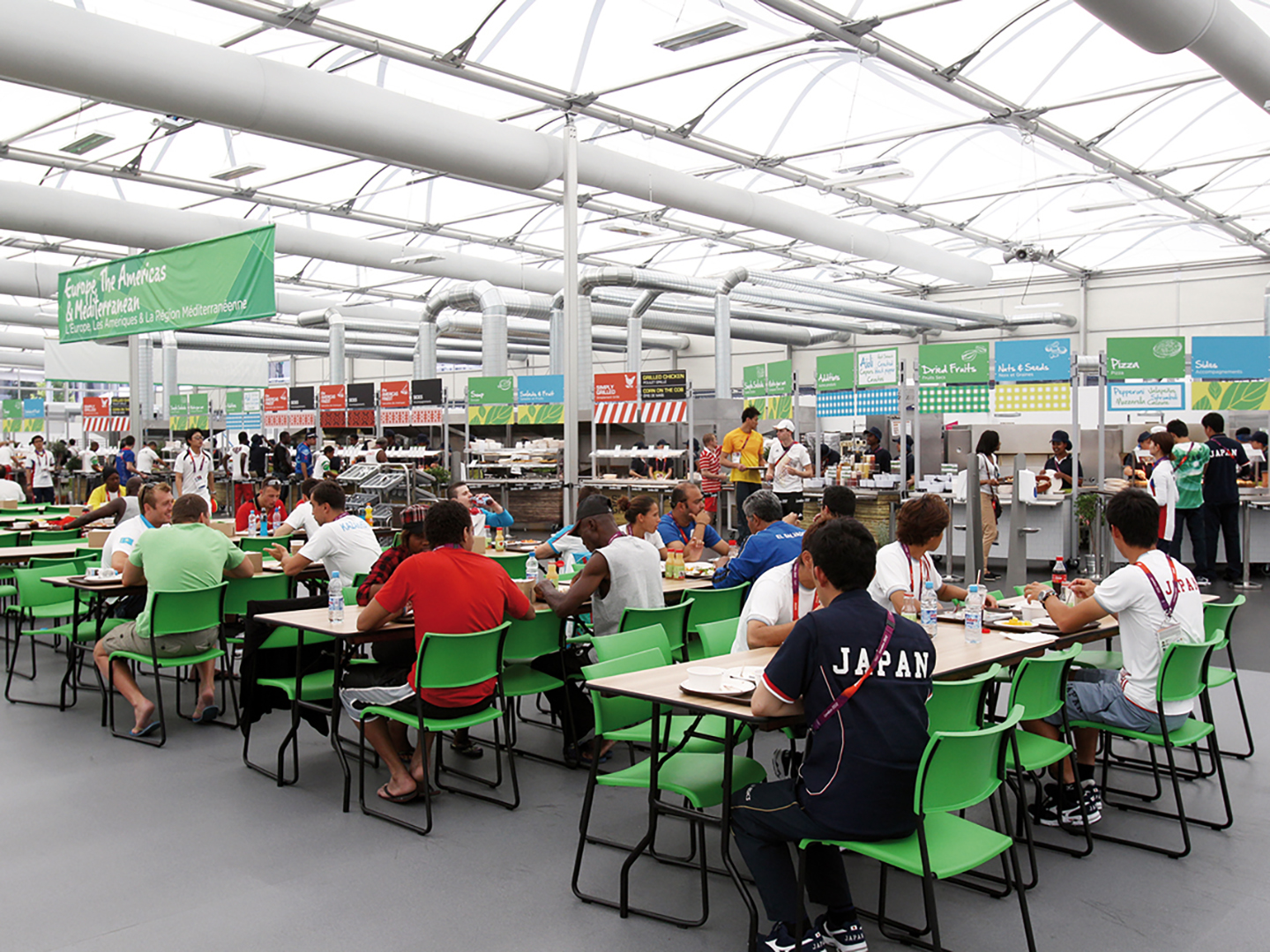 Athletes Main dining tent for the London 2012 Temporary overlay - New ...