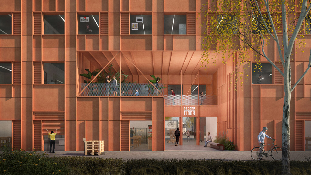 Second Floor - Artist and Maker Studio Building - New London Architecture